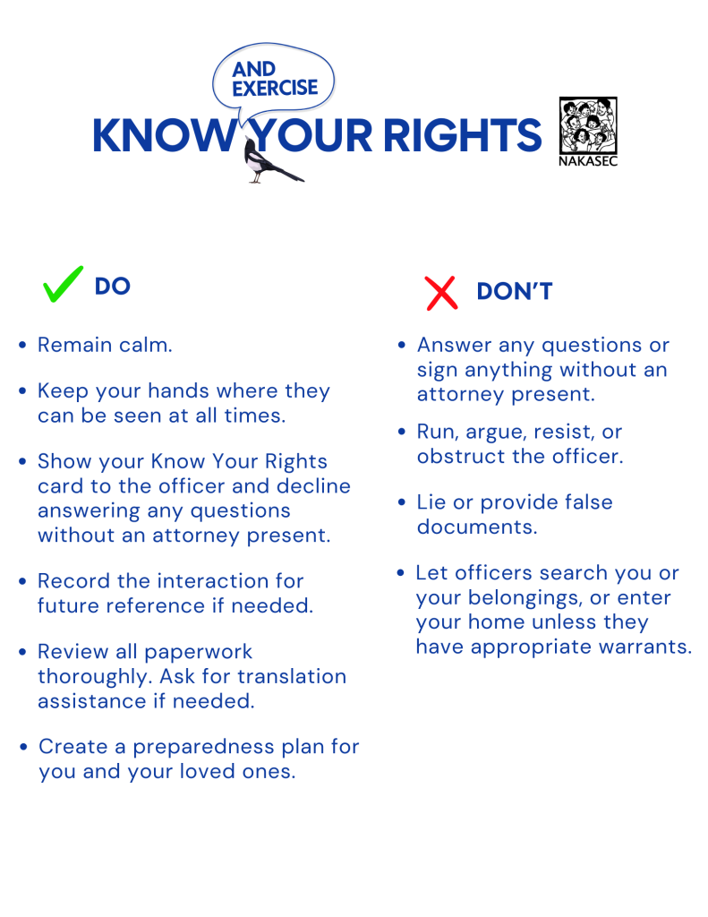 Know Your Rights - NAKASEC