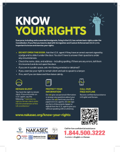 Know Your Rights - NAKASEC